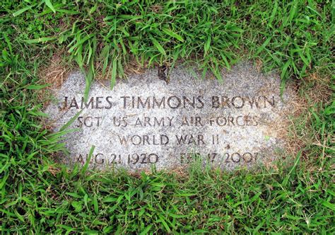 James Timmons Brown 1920 2007 Find A Grave Memorial