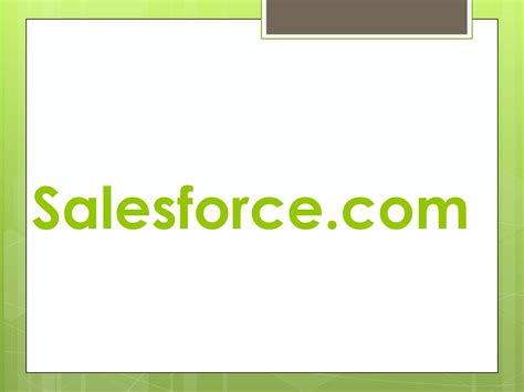 Salesforce Ppt V07122013 Pptx Cloud Computing Internet