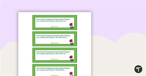 Garden Pathway Coding Robot Mat Teach Starter Garden Pathway Coding Robot Mat Teach Starter