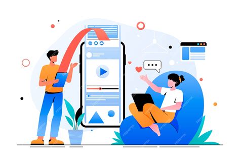 Premium Vector Gradient Endless Scrolling Illustration