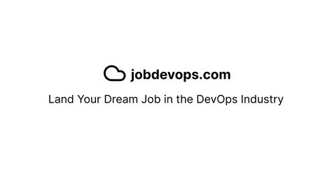 Jobdevops On Linkedin Devops Cloud And Sre Jobs Jobdevops
