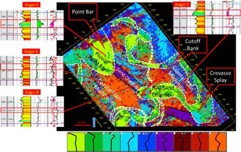 The Interpreted Seismic Facies Map Of A Field In Malay Basin Showing