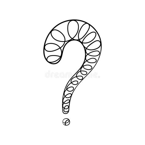 Question Mark Hand Drawn In Doodle Style Vector Illustration Icon