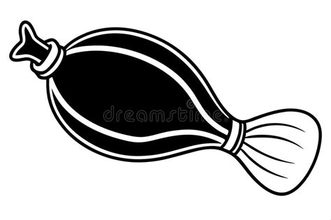 Whoopee Cushion Vector Silhouette Funny Prank Clipart Stock Vector