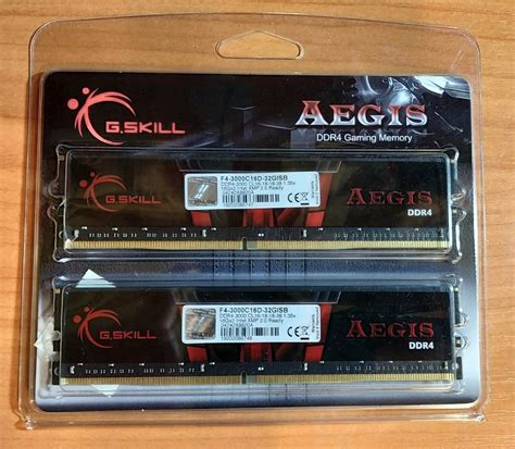 Обзор от покупателя на Оперативная память G Skill Ddr4 32gb 2x16gb 3000mhz Pc 24000 Aegis F4