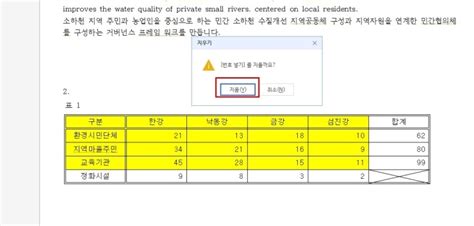 Itq한글 2020버전 샘플문제풀이 2번 표와 차트 만들기 풀이 네이버 블로그