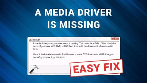 How To Fix ‘a Media Driver Is Missing Error During Windows 10 Clean