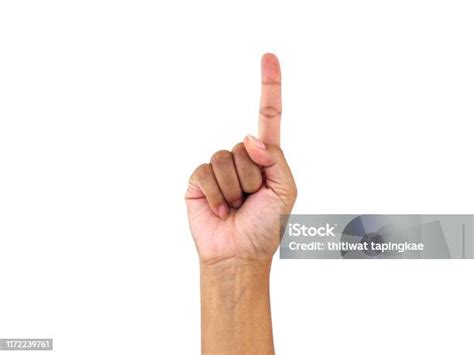 흰색 배경에 고립 된 무언가를 가리키는 여성의 손 터치 및 검지 손가락 통신 제스처 개념 클리핑 경로 집게손가락에 대한 스톡 사진 및 기타 이미지 Istock