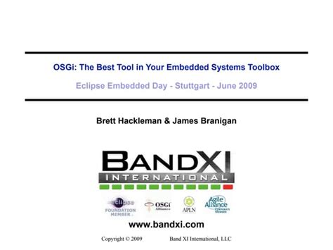 Eclipseembeddedday2009 Osgi Best Tool In Your Embedded Systems Toolbox