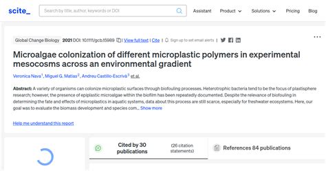 Microalgae Colonization Of Different Microplastic Polymers In