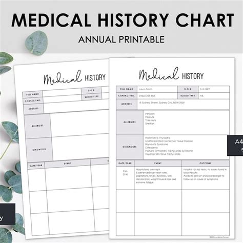 Medical Timeline Template Etsy