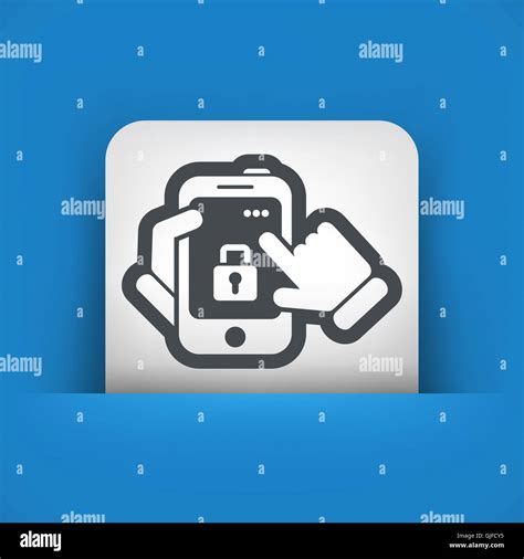 Smartphone Icon Security Lock Stock Vector Image And Art Alamy