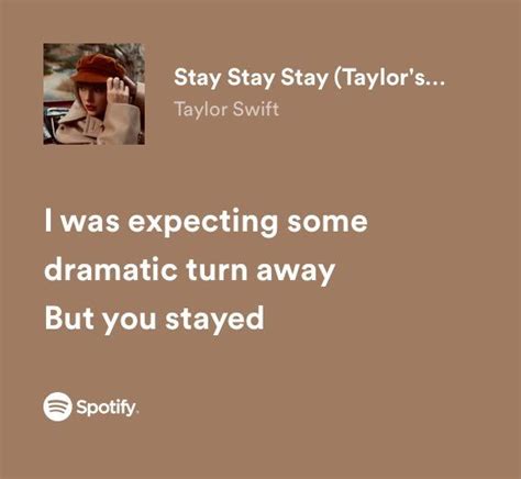 Taylor Swift Stay Stay Stay Lyrics