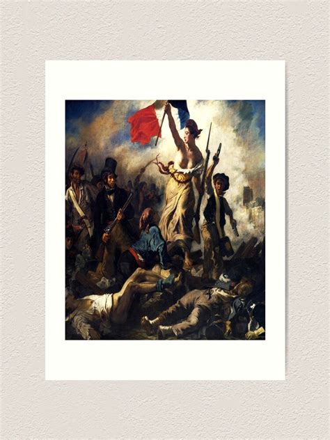 Lamina 20876 La Libertad Guiando Al Pueblo Por Delacroix