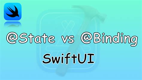 Swiftui — State And Binding Property Wrappers State And Binding