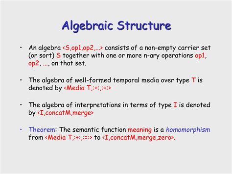 Ppt An Algebraic Theory Of Polymorphic Temporal Media Powerpoint