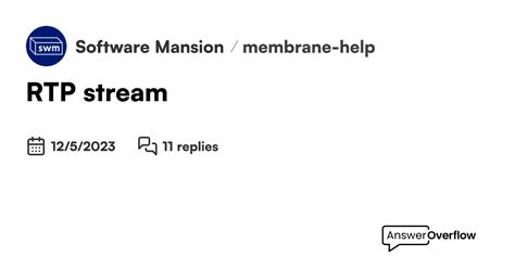 Rtp Stream Software Mansion