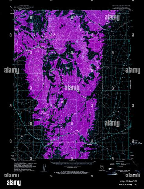 Usgs Topo Map Nevada Nv Connors Pass 320801 1959 62500 Inverted