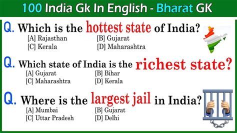 100 Important Gk Questions And Answers India Gk Questions With Answers In English Youtube