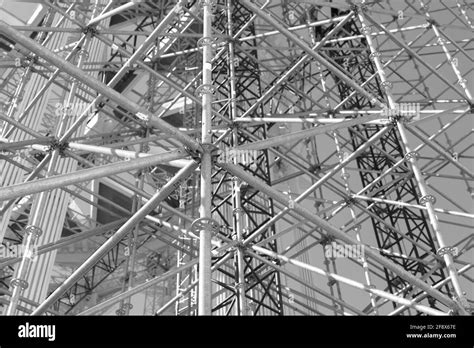Scaffolding Elements Construction Metal Scaffolding Tubes And Bars Construction Site Details