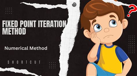 Fixed Point Method With Equation In Shortcut Numerical Method Solution Youtube