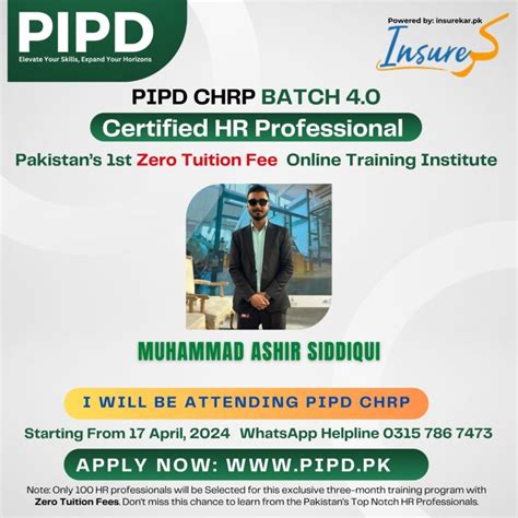 Muhammad Ashir Siddiqui Chrp On Linkedin Hr