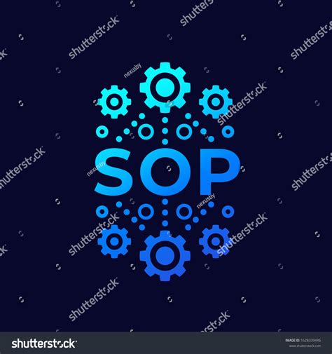 Sop Icon Standard Operating Procedure Vector Stock Vector Royalty Free Shutterstock