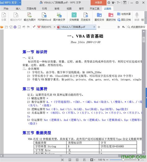 Vba从入门到精通 Pdf下载 Vba编程从入门到精通 Pdf下载 电子书完整版 It猫扑网