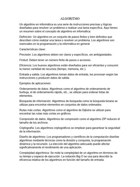 Algoritmo Descargar Gratis Pdf Algoritmos Software