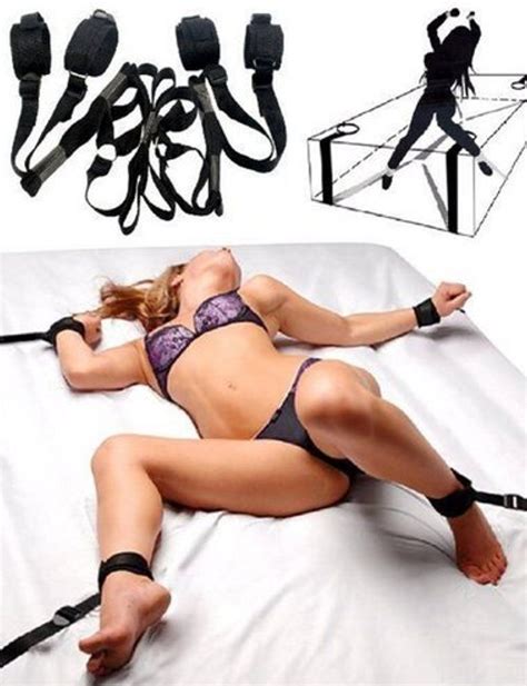 Buy Couples Sex Role Play King Bed Full Whip Restrain Cuffs Set Usa