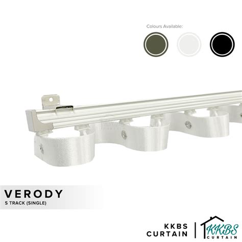 Kkbs Curtain Verody S Track Rel Langsir S Fold Single Verody Heavy Duty S Track Ripple Fold