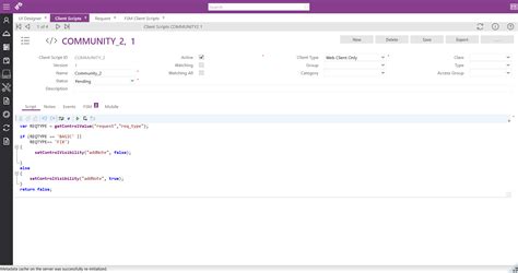 Button Hide Through Client Script IFS Community