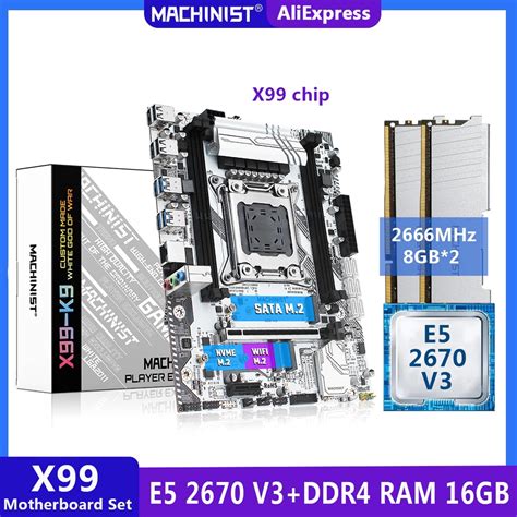 Jual Preorder Machinist X99 Motherboard Lga 2011 3 Kit Set Xeon E5 2670