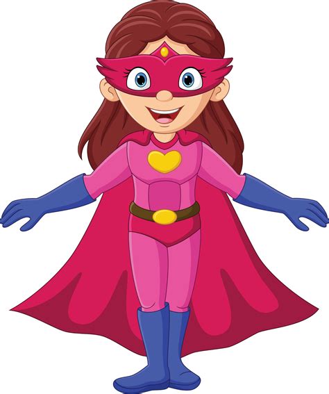 Cartoon Female Superhero 43037437 Vector Art At Vecteezy