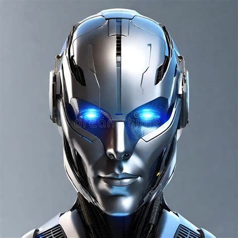 Artificial Intelligence Robot Head Ai Stock Illustration Illustration Of Abstract