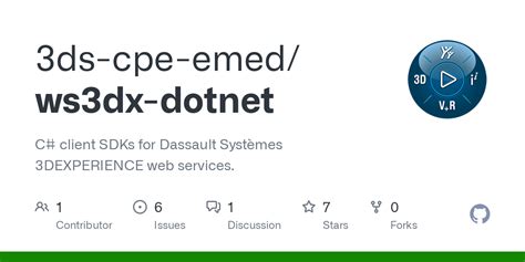 Github 3ds Cpe Emedws3dx Dotnet C Client Sdks For Dassault Systèmes 3dexperience Web Services
