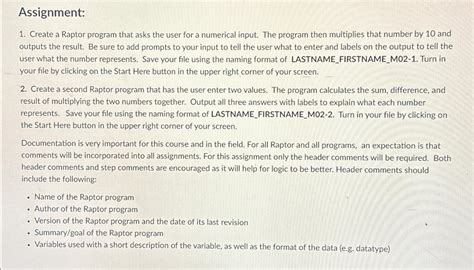 Solved Assignmentcreate A Raptor Program That Asks The User