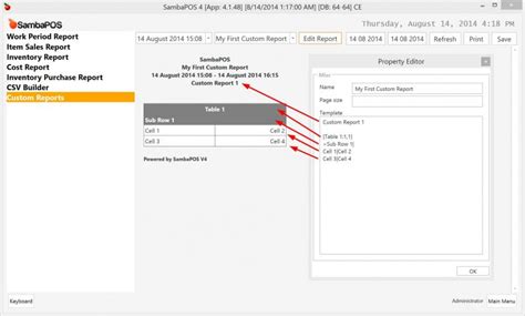9 1 1 custom report templates sambapos knowledgebase