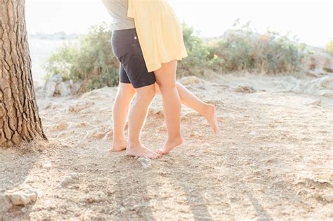 Premium Photo Low Section Of Couple On Ground