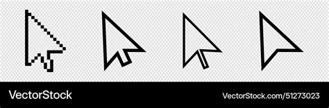 Click Cursor Icon Computer Mouse Pointer Arrow Vector Image