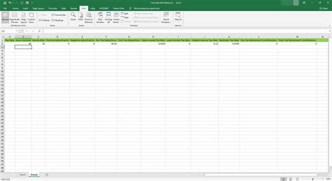 Calculate Net Salary Using Microsoft Excel