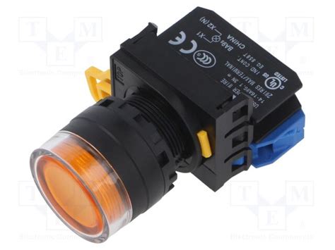 Yw1l Af2e10q4a Idec Switch Push Button 22mm Stablpos 2 No