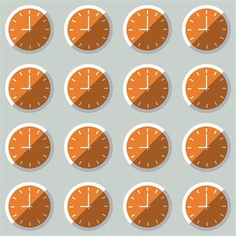 Premium Vector Wall Clock Pattern