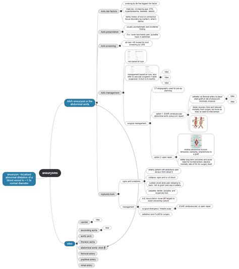 Aneurysms1 5307 MindView Mind Mapping Software