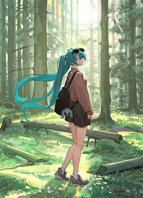 Hatsune Miku And Hachune Miku Vocaloid Drawn By Violet Sears Danbooru