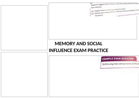 Year 12 Psychology Memory Revision Lessons Teaching Resources
