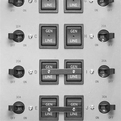 Manual Transfer Switch 50a Generator Transfer Switch Kit Nema 3r 12500w