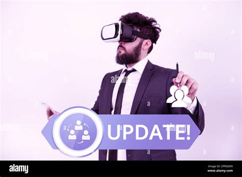 Sign Displaying Update Word For Up To Date Make Something More Modern