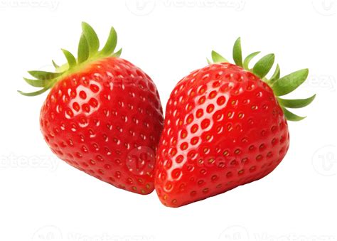 Two Strawberries Isolated 26481259 Png