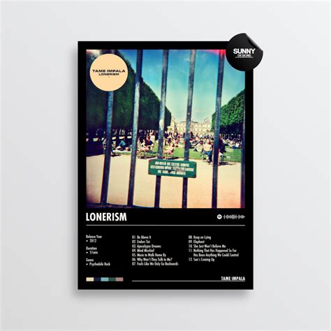 Tame Impala Lonerism Album Cover Poster Sunny Designs Posters